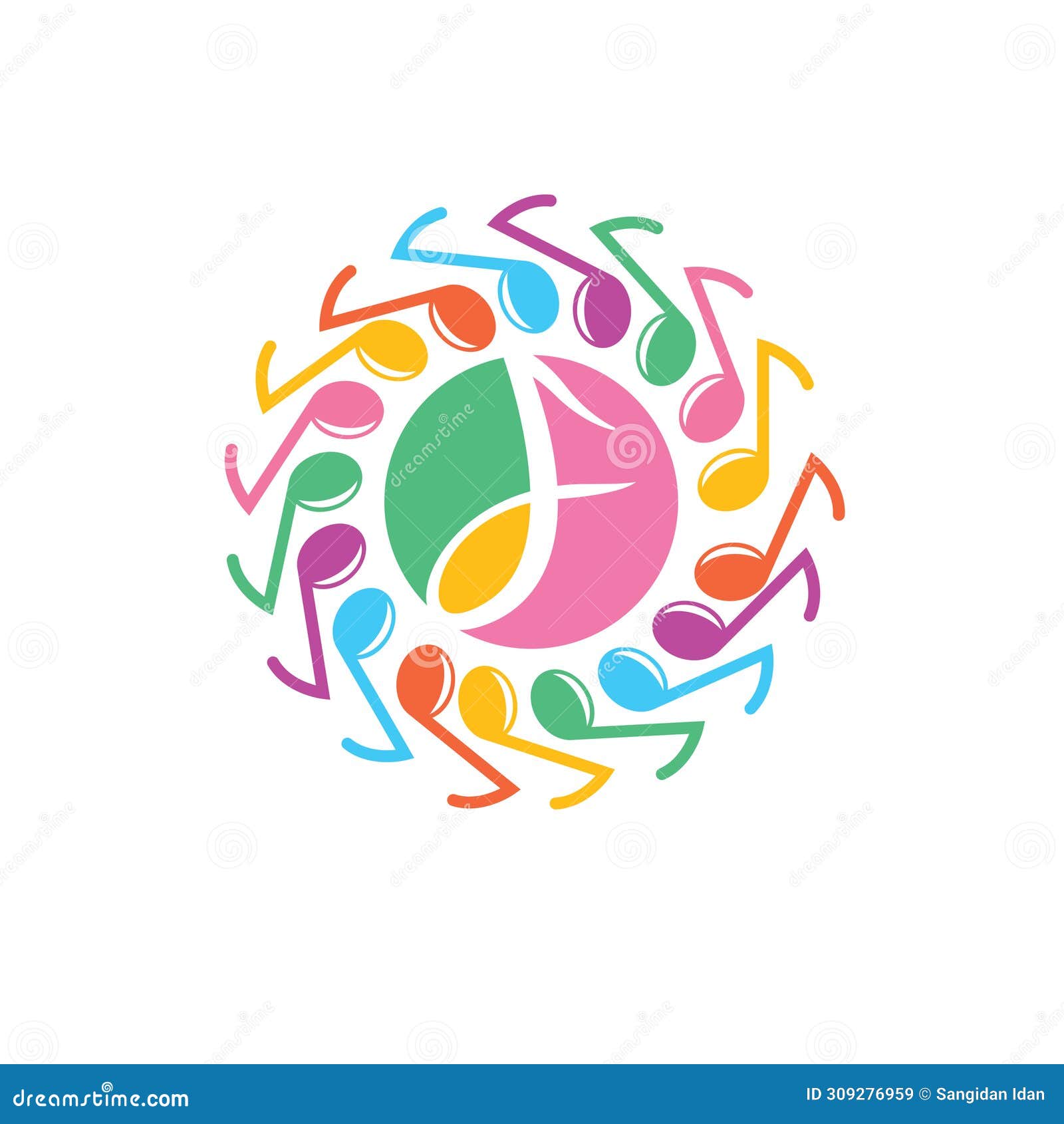 Quaver Music Note Icon Vector Element Concept Design Stock Vector ...