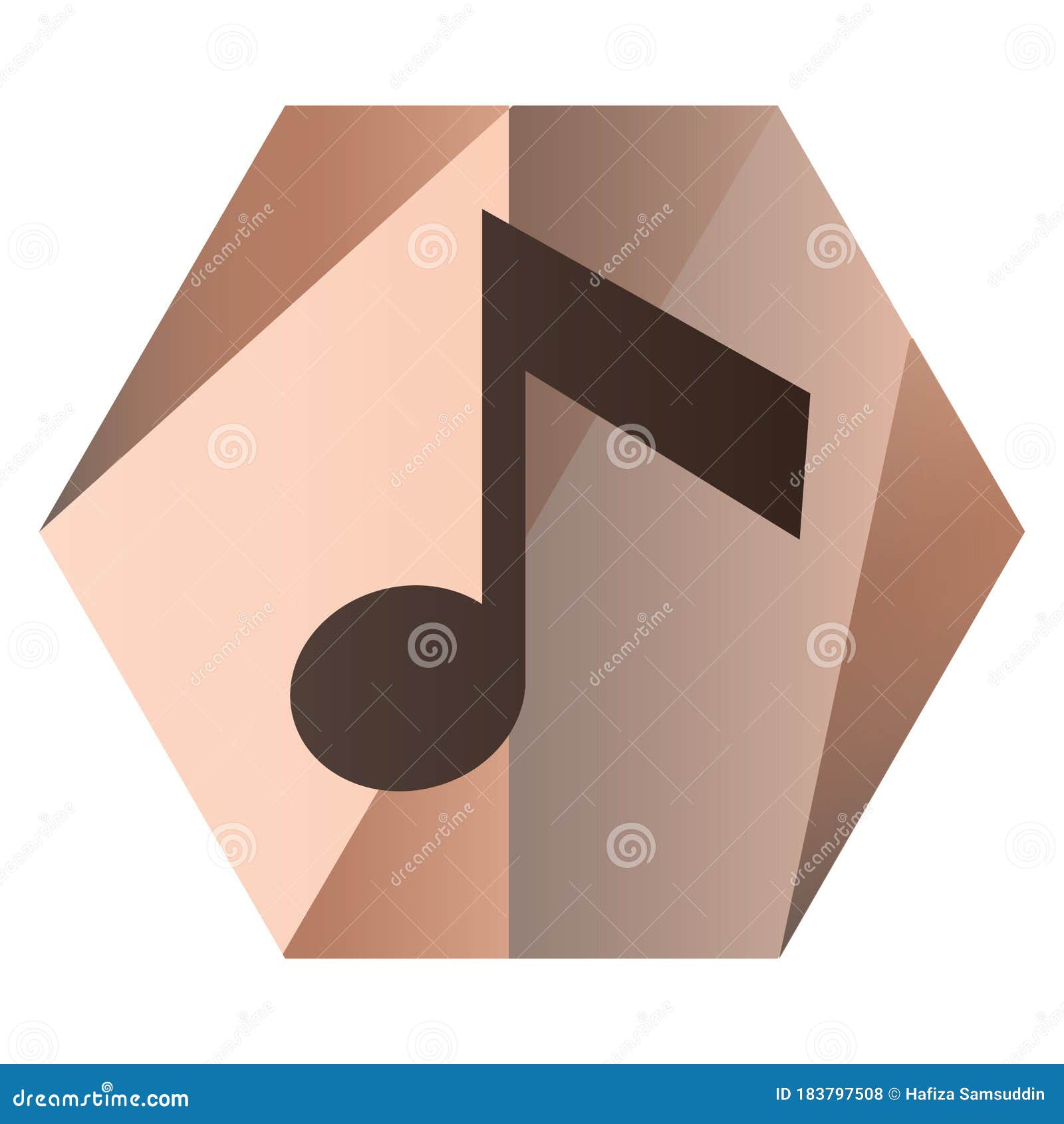 Quaver Note for Music. Vector Illustration Decorative Background Design ...