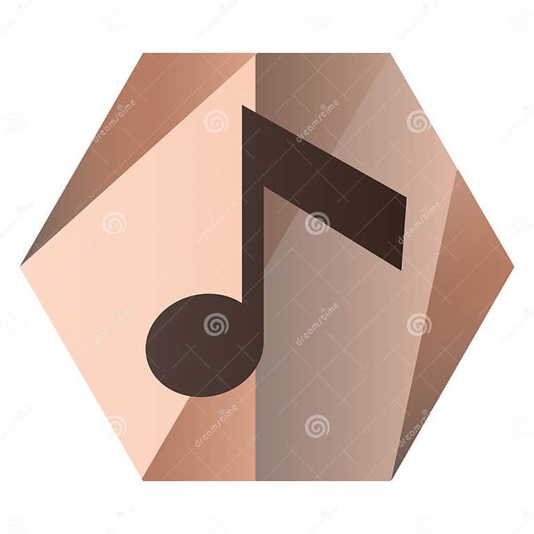 Quaver Note for Music. Vector Illustration Decorative Background Design ...
