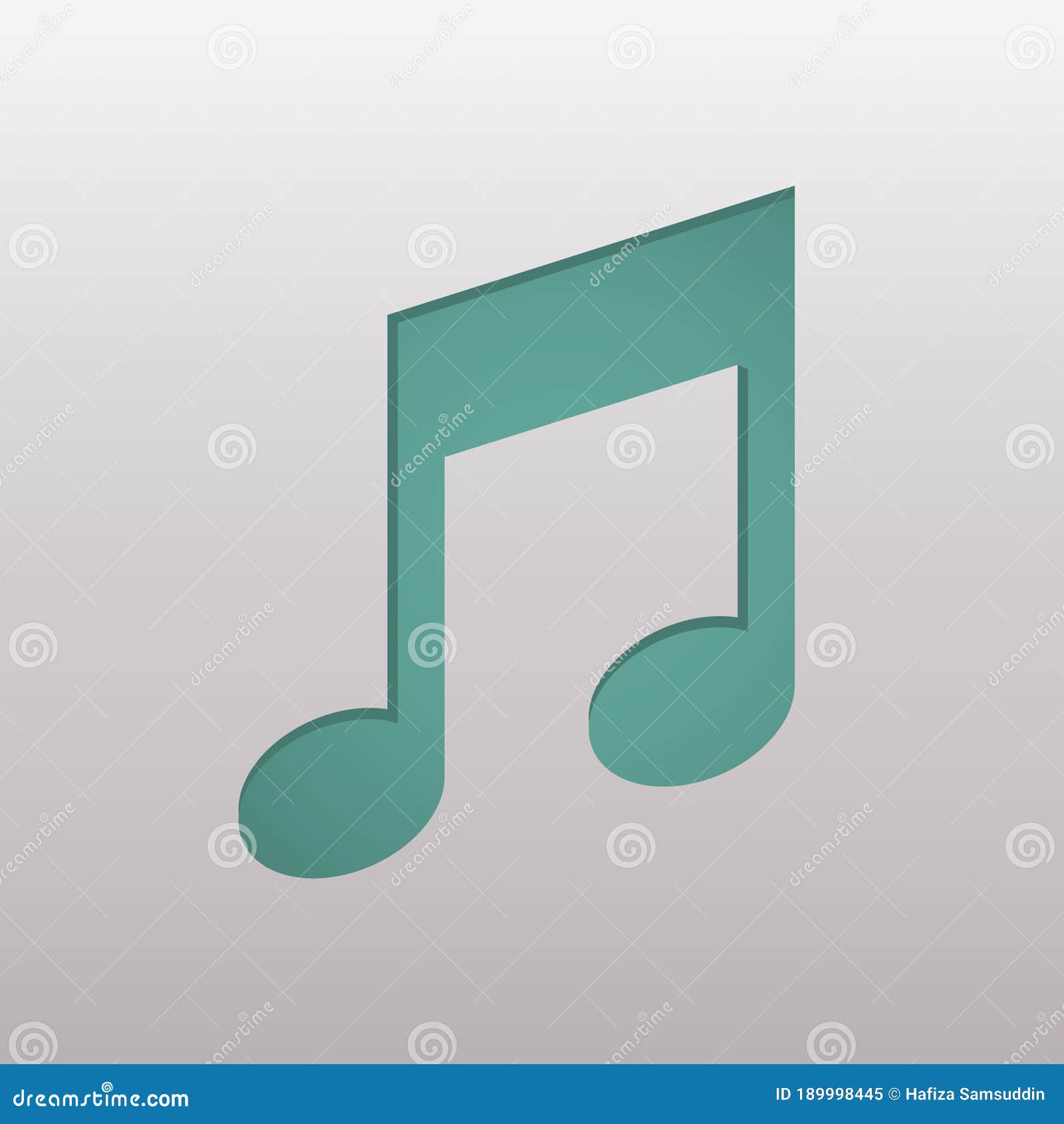 Quaver Note. Vector Illustration Decorative Design Stock Vector ...