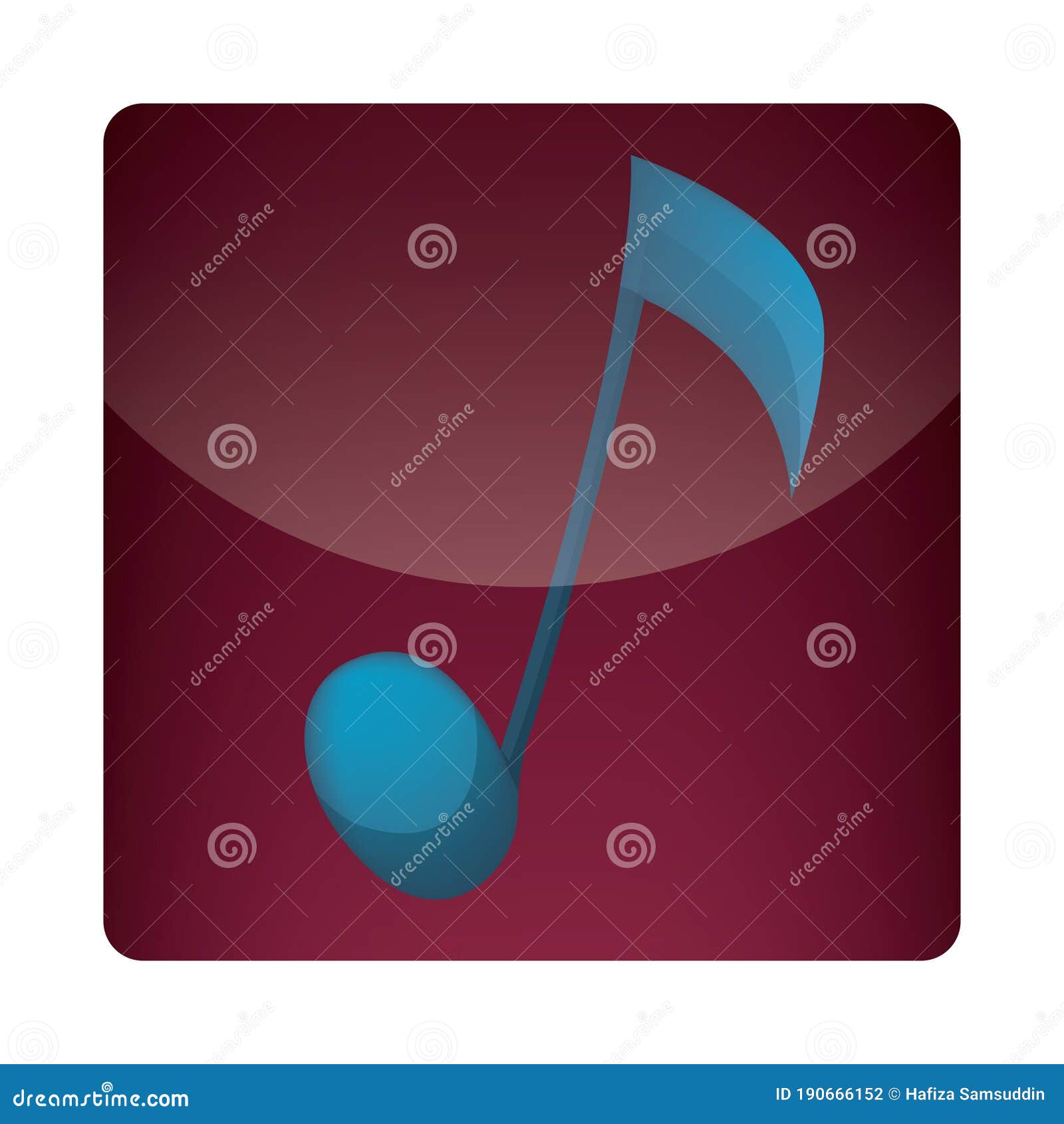 Quaver Note Symbol Of Vector Flowers | CartoonDealer.com #141218761