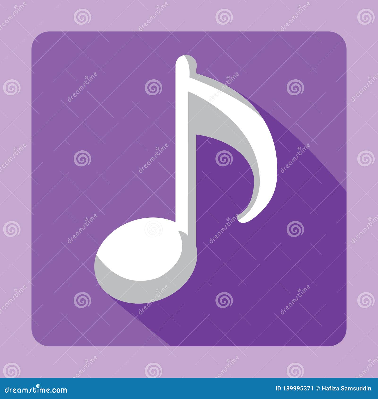 Quaver. Vector Illustration Decorative Design Stock Illustration ...