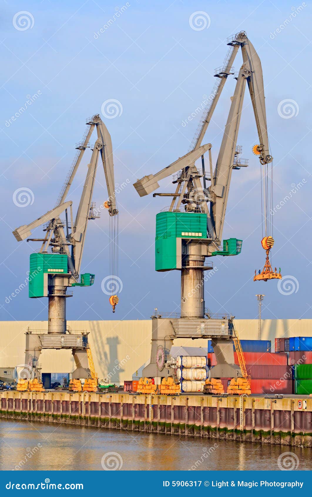 Quay Cranes stock image. Image of shipment, goods, carrier - 5906317