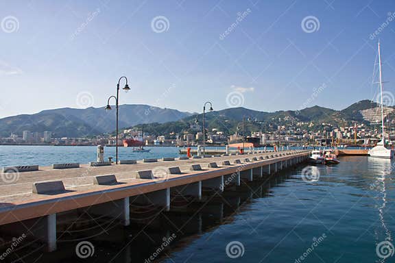 The quay of the port stock image. Image of boat, quay - 10307777