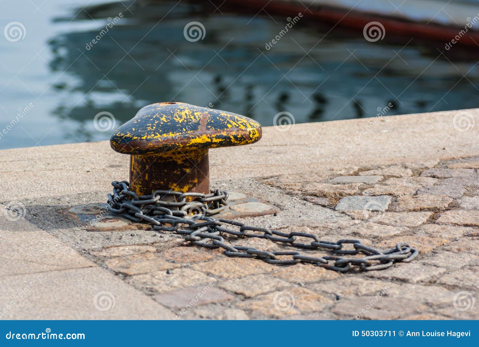 Quay stock image. Image of quayside, stone, chain, water - 50303711