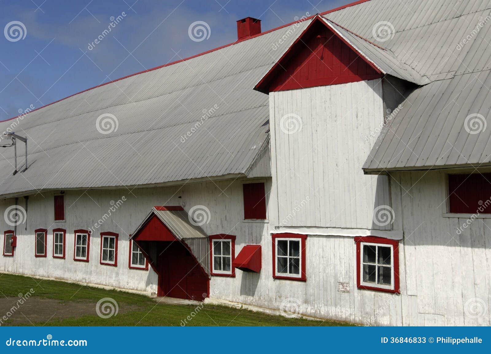 Quebec, a Barn in Orleans Island Stock Image - Image of island ...
