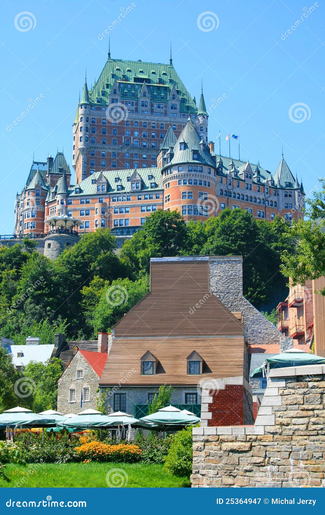 Quebec, Canada, Castle stock image. Image of city, heritage - 25364947