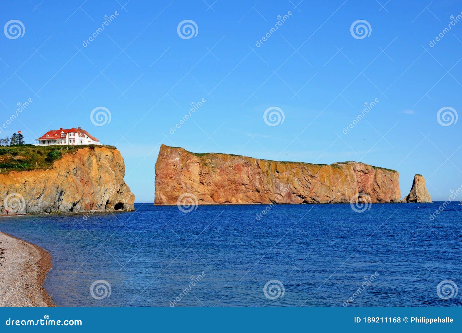 Quebec; Canada- June 25 2018 : Coast of Perce in Gaspesie Editorial ...