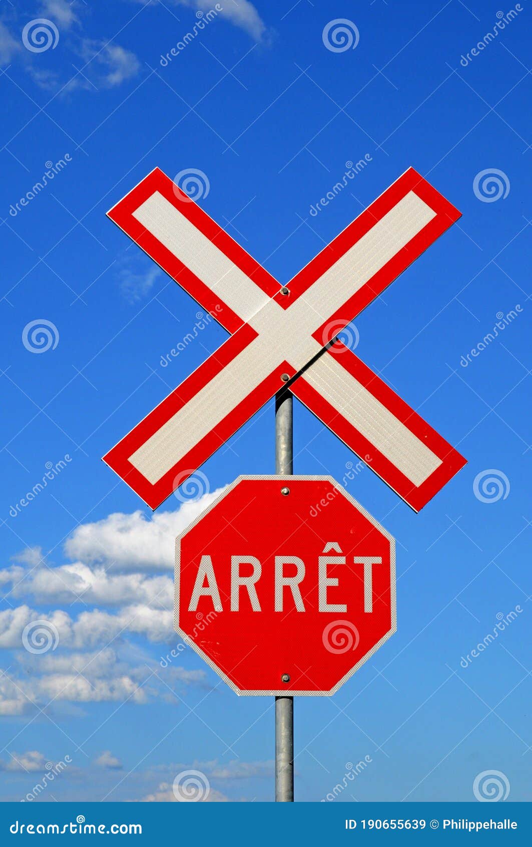 Quebec; Canada- June 25 2018 : Stop Sign on a Blue Sky Editorial Stock ...