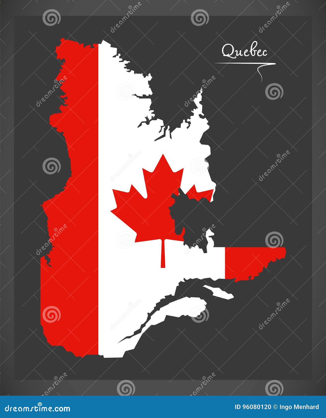 Quebec National Day Saint-Jean-Baptiste Day Banner. Cartoon Vector ...