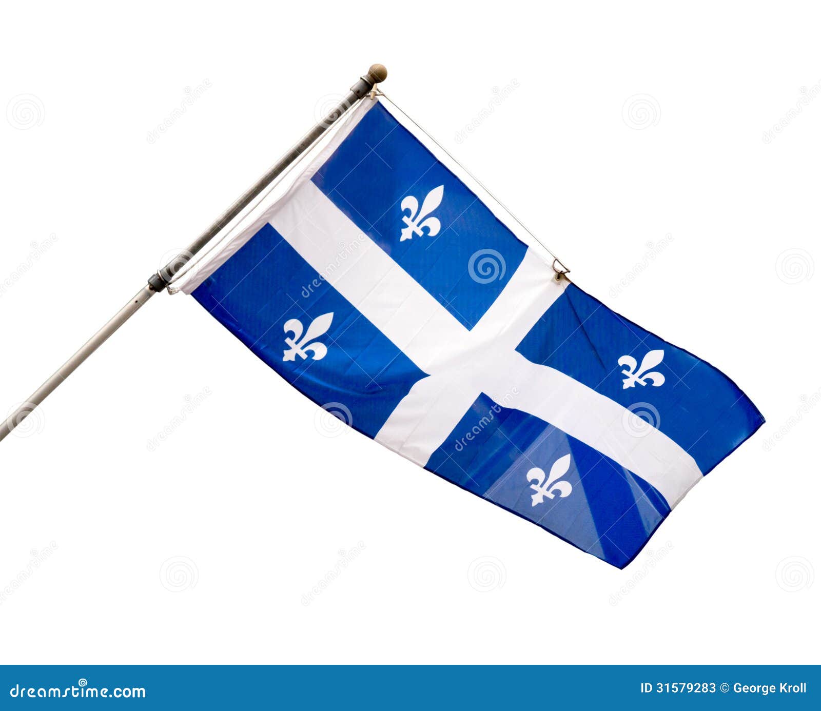 Quebec, Canada Provincial Flag Stock Image - Image of crest, canadian ...