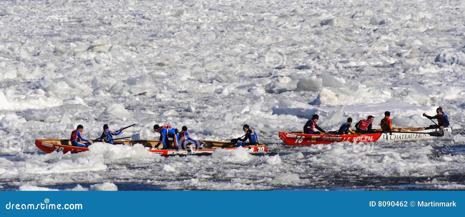 Quebec Carnival: Ice Canoe Race Editorial Photography - Image of ...