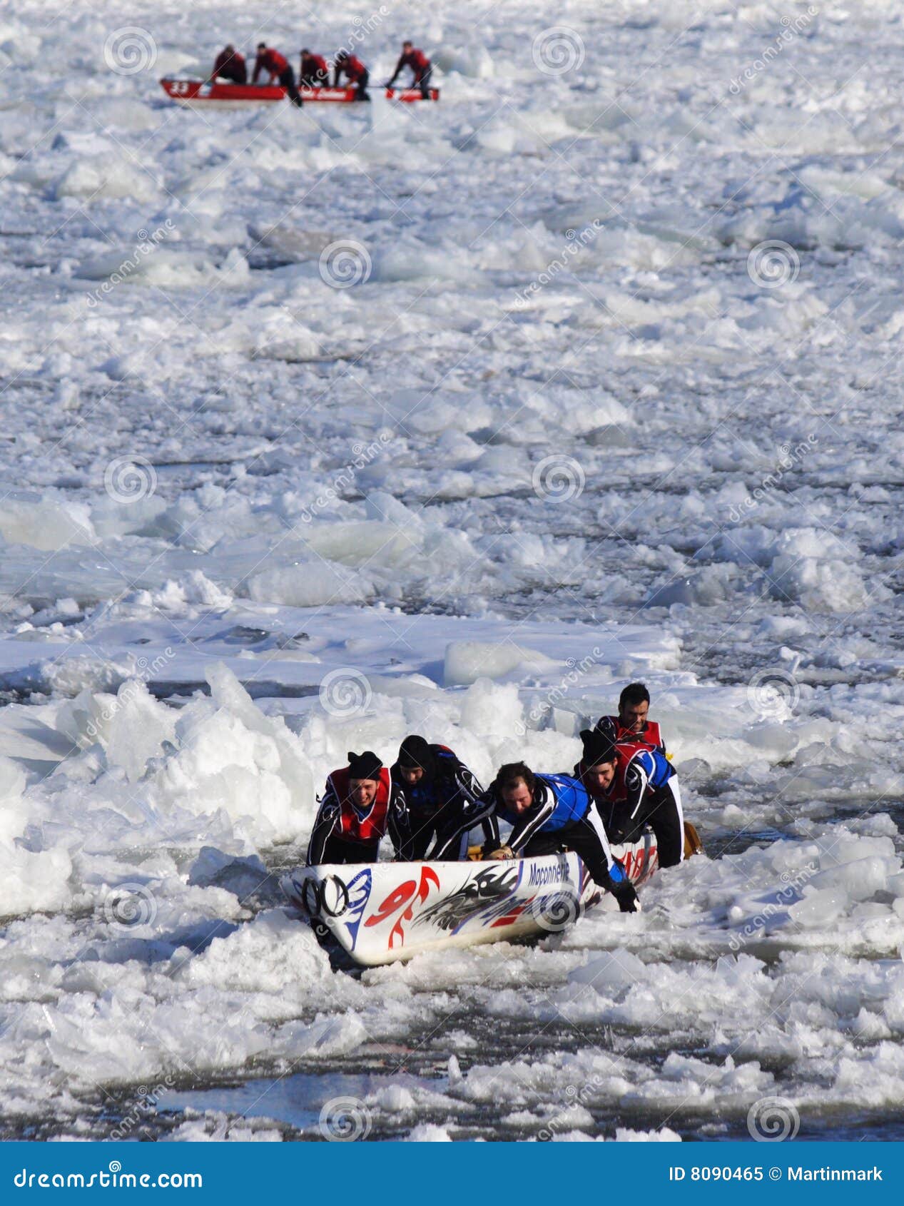 Quebec Carnival: Ice Canoe Race Editorial Image - Image of canoe ...