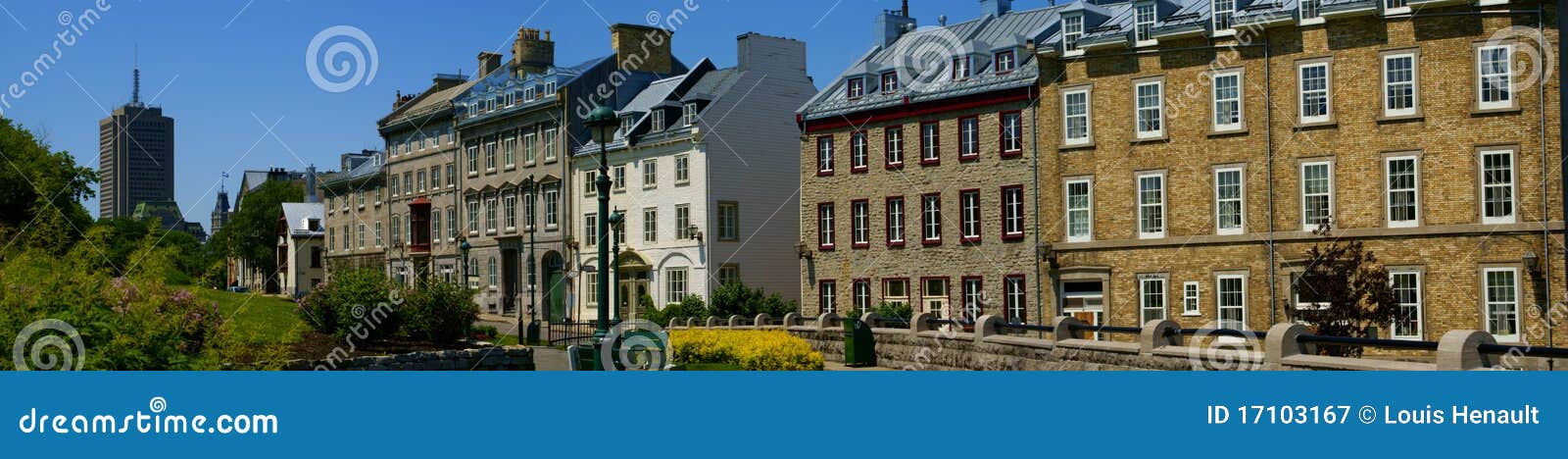 Quebec City Avenue St-Denis Stock Image - Image of avenue, buildings ...