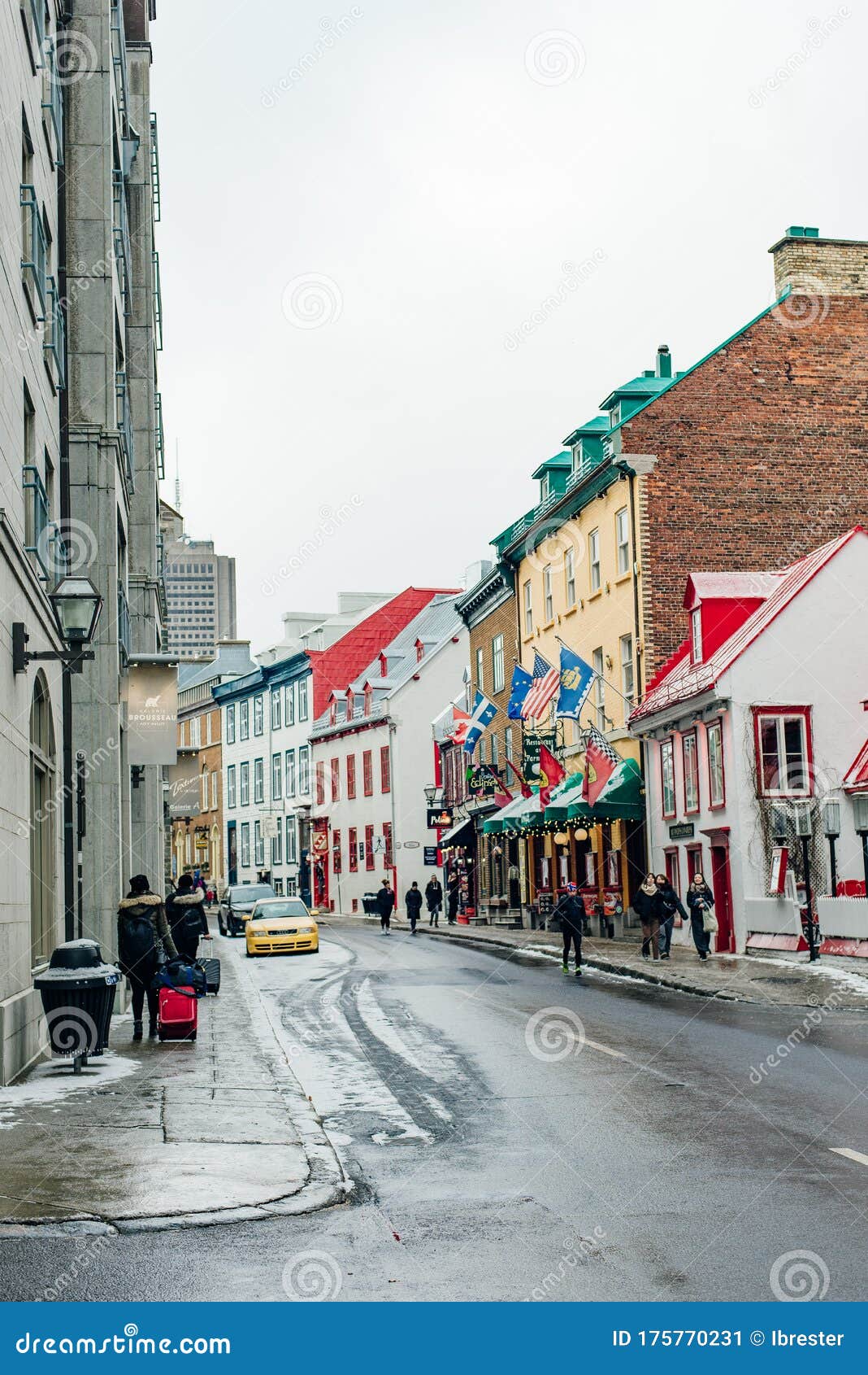 QUEBEC CITY, CANADA - Dec, 2019 the Ancient Architecture of Quebec City ...