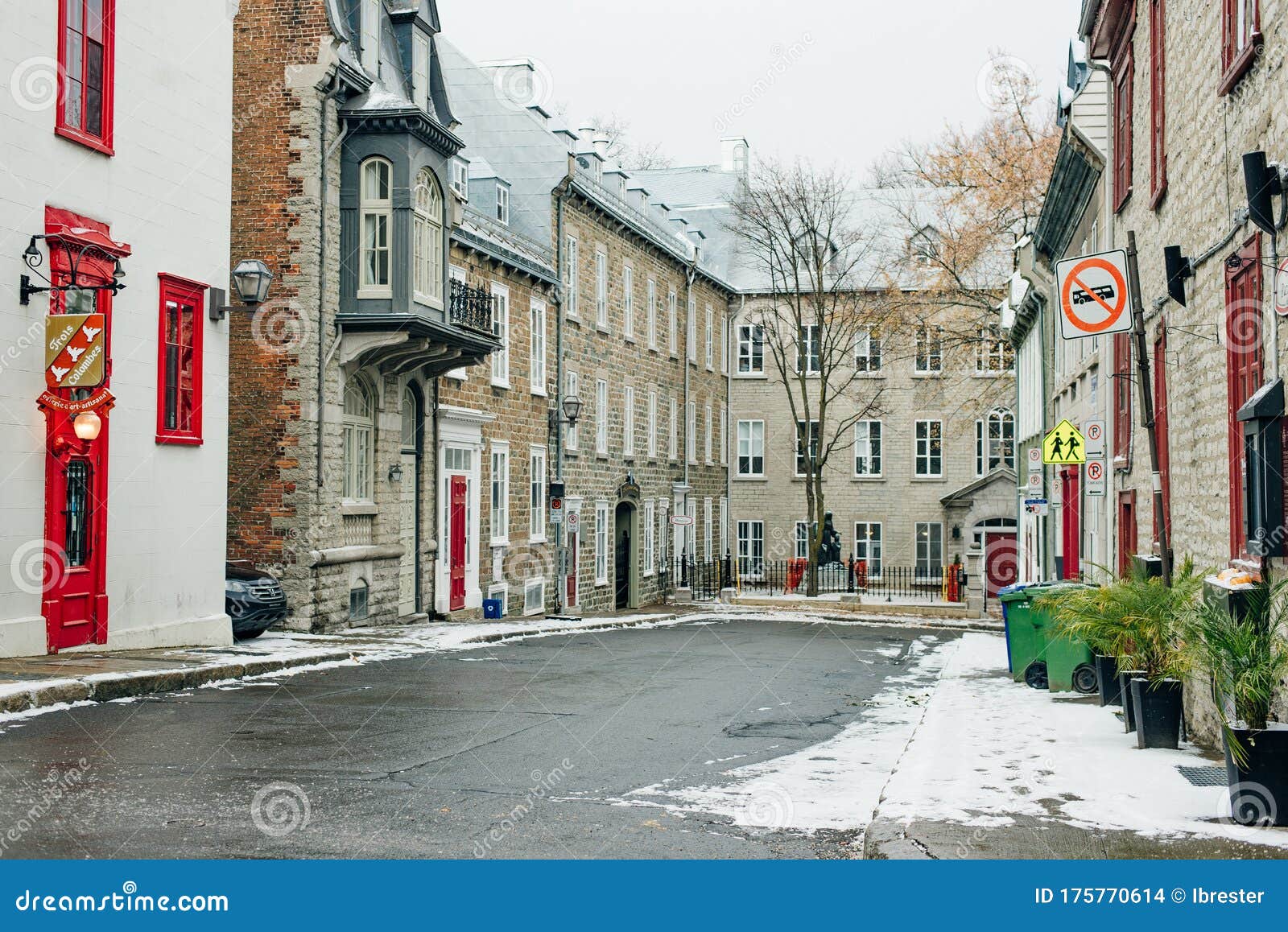 QUEBEC CITY, CANADA - Dec, 2019 the Ancient Architecture of Quebec City ...