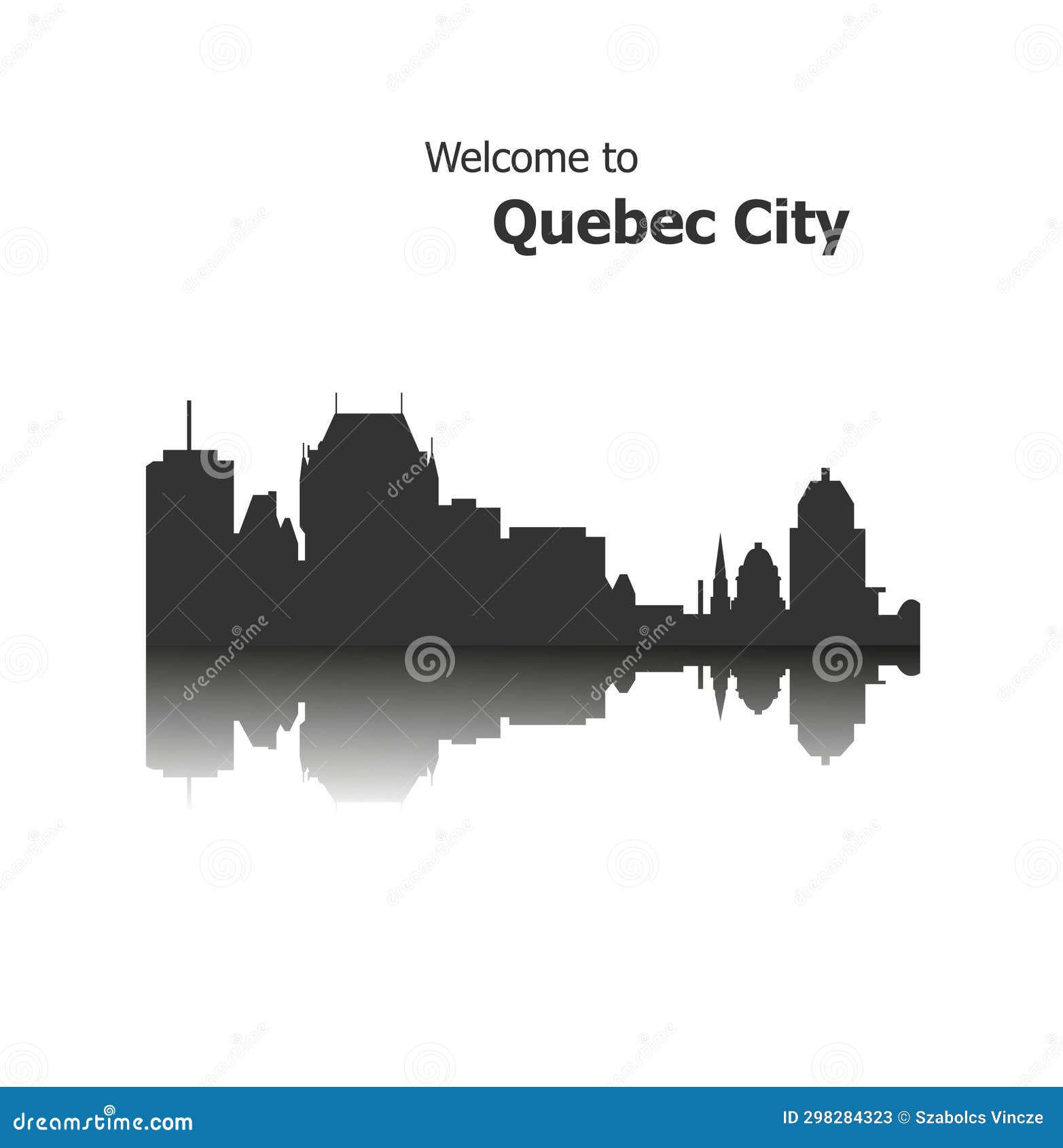 Quebec City, Canada stock vector. Illustration of destination - 298284323