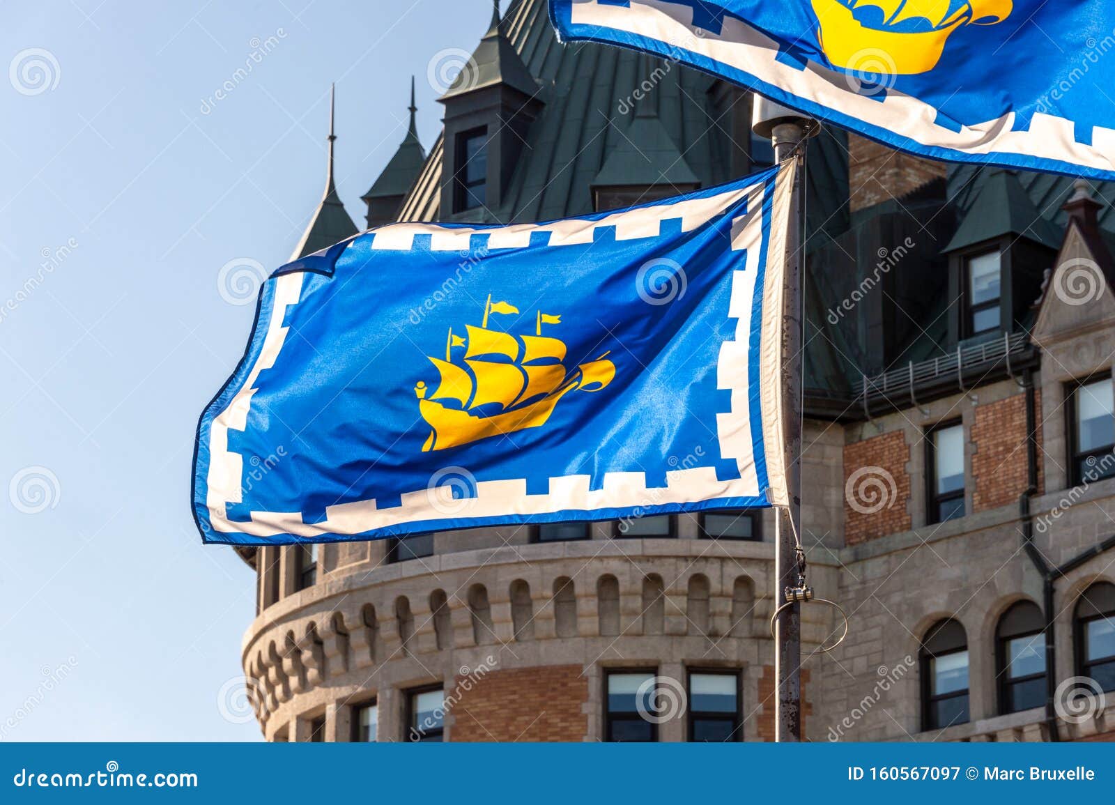 Quebec City Flags in Quebec City Editorial Photography - Image of ...