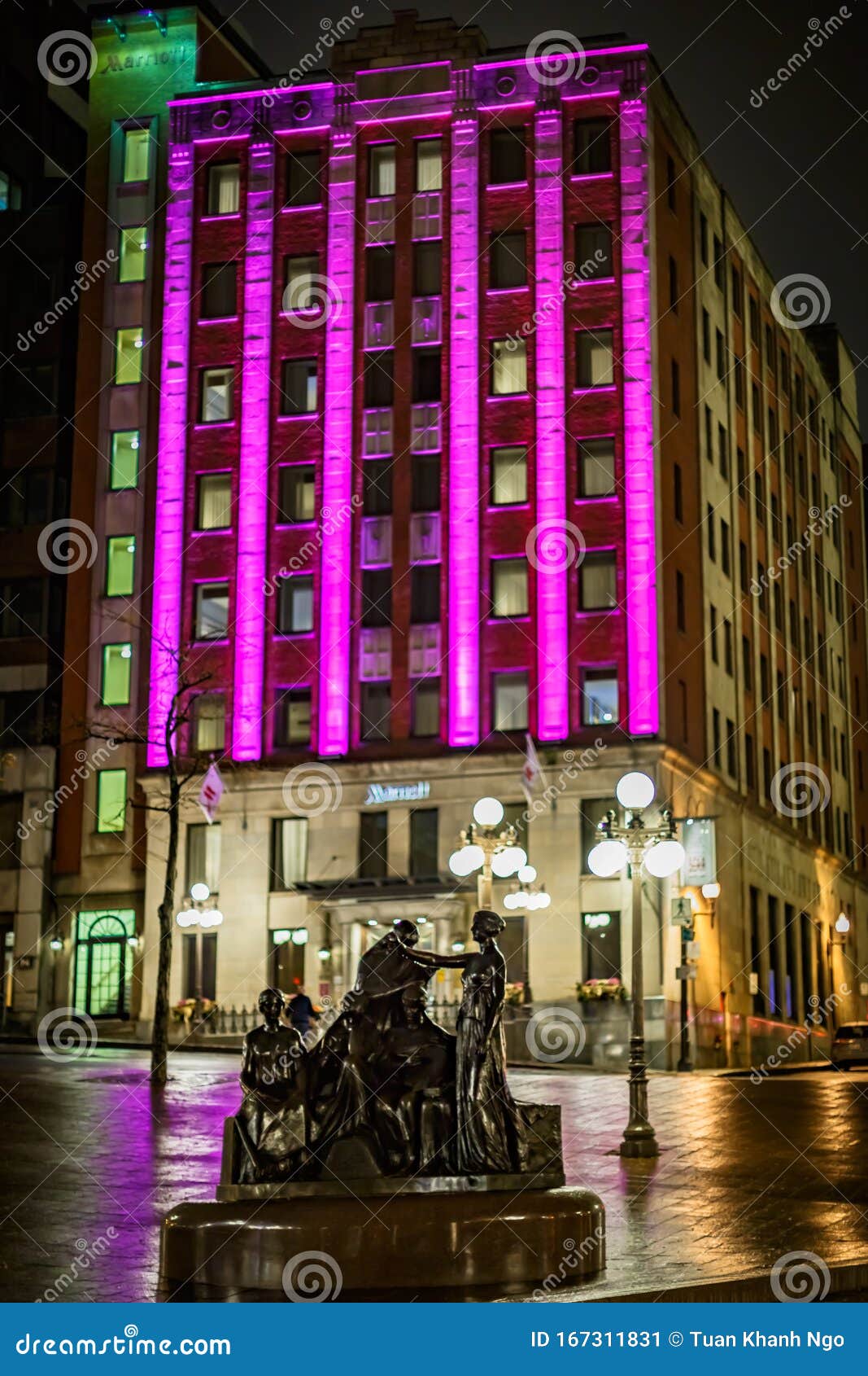 Quebec City at Night, Old Quebec City, Quebec, Canada Editorial Photo ...