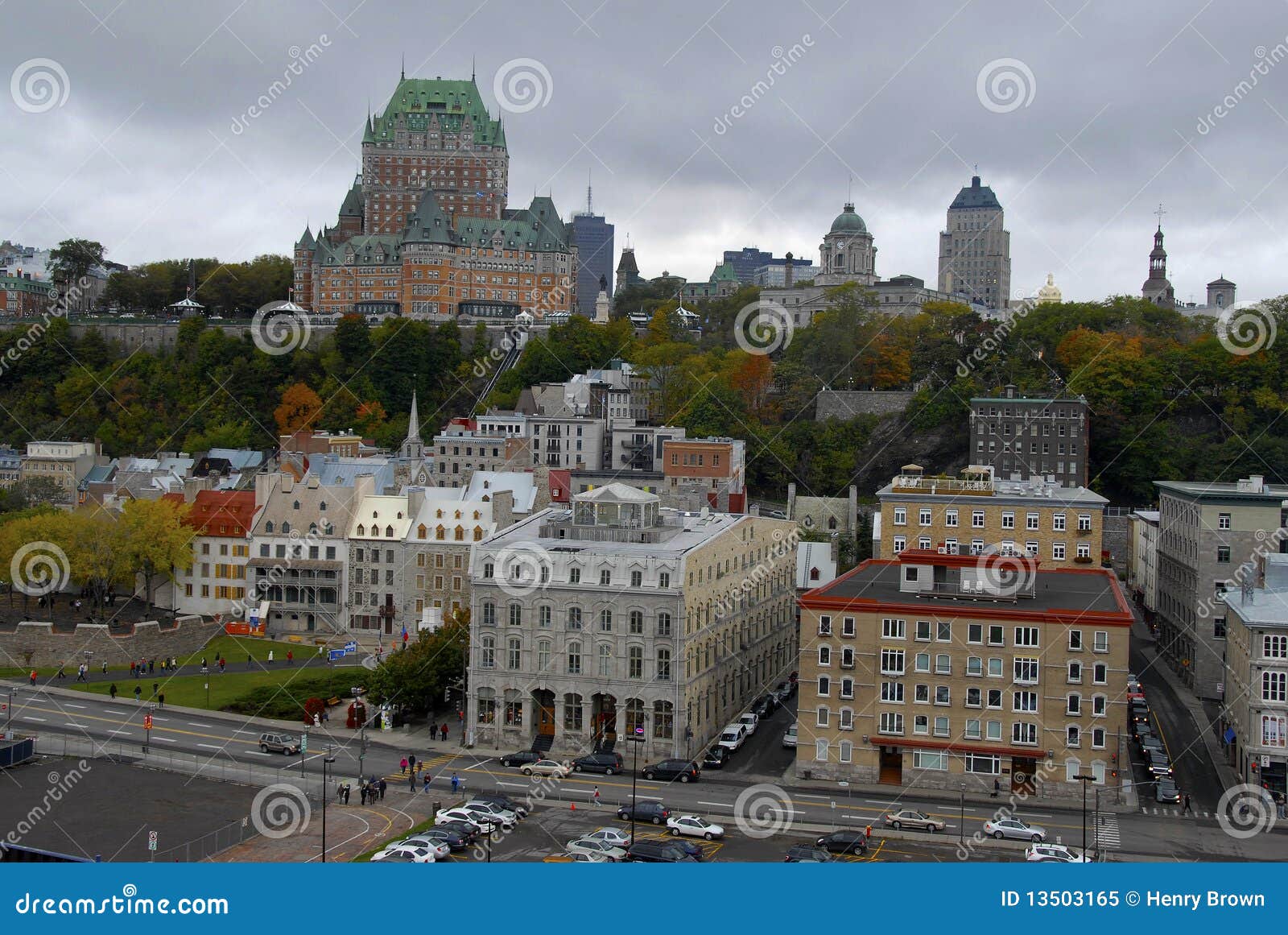 Quebec City Skyline stock image. Image of quebec, city - 13503165