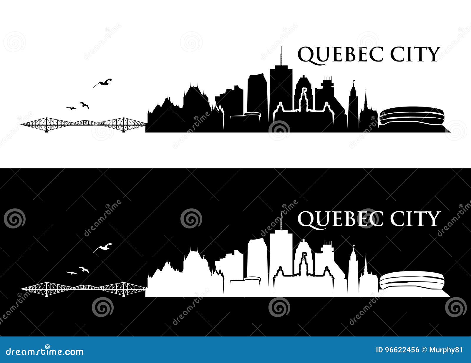 Quebec City Skyline - Italy - Vector Illustration Stock Vector ...