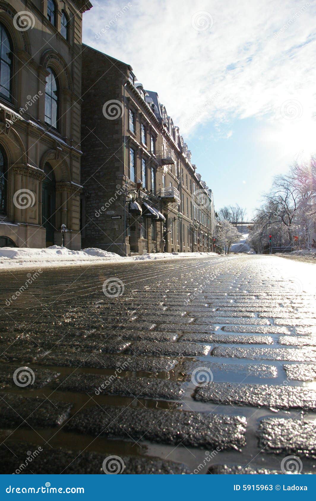 Quebec city spring stock image. Image of morning, quebec - 5915963