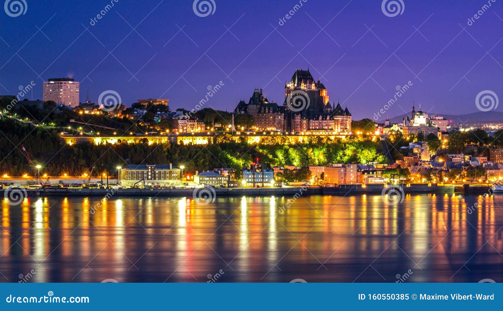 Quebec City stock image. Image of quebec, light, city - 160550385