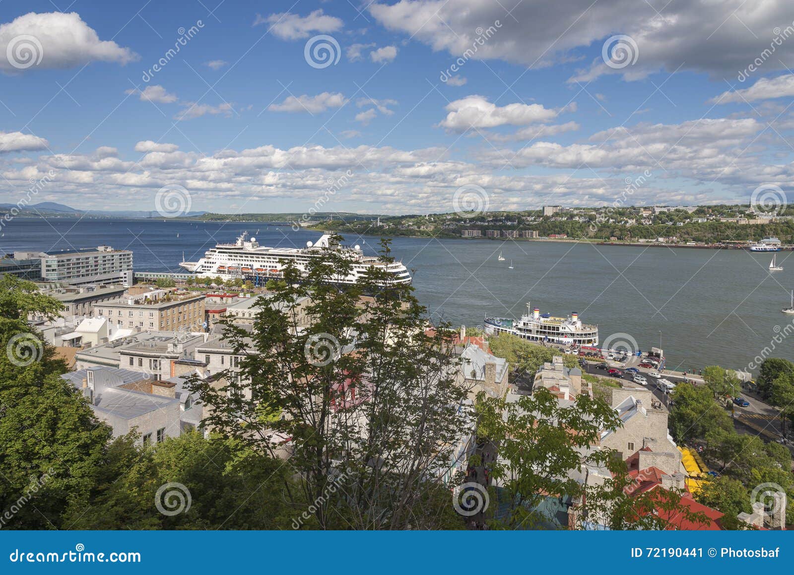 Quebec City View stock image. Image of quebec, port, nature - 72190441