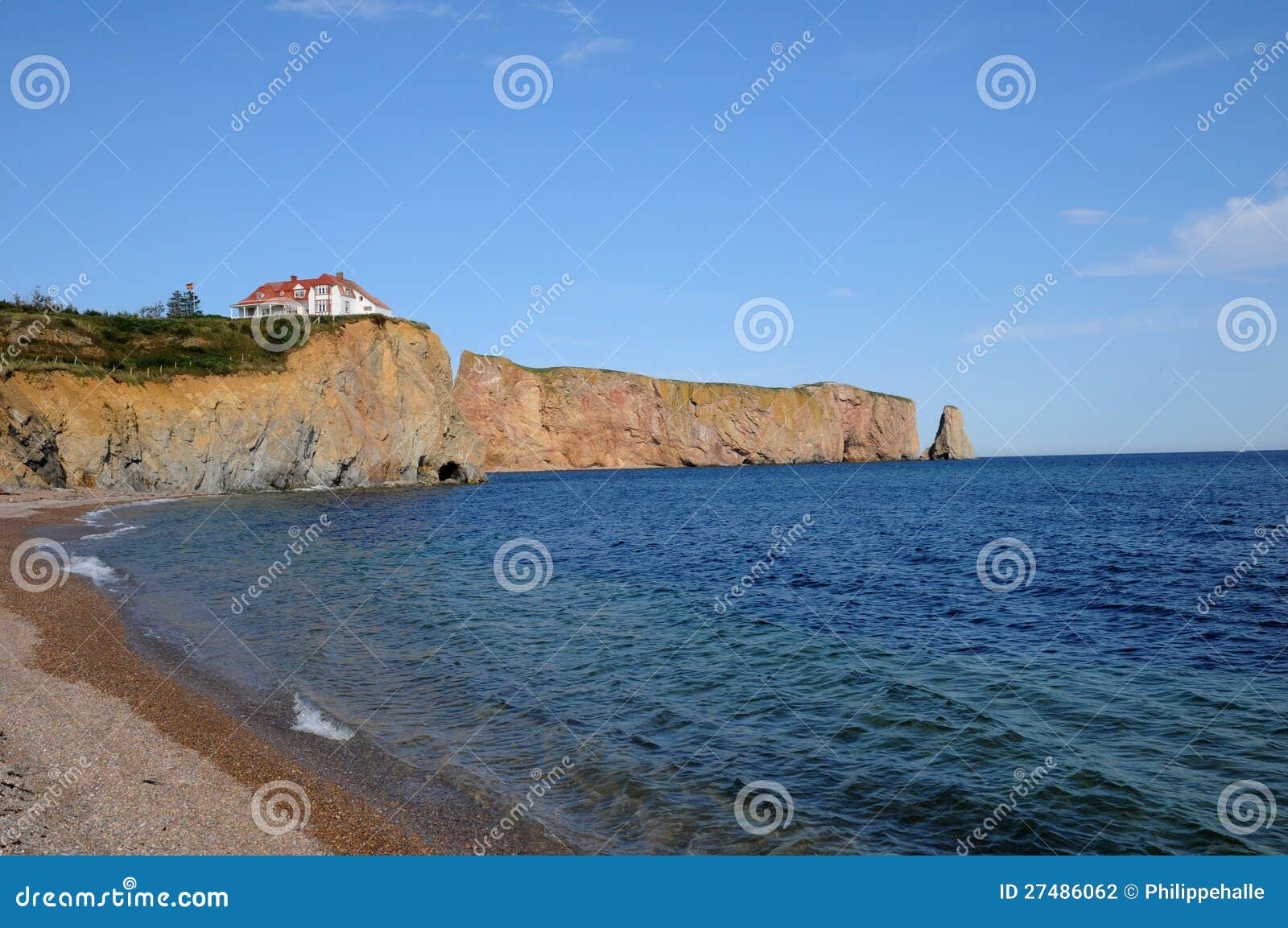 Quebec, the Coast of Perce in Gaspesie Stock Photo - Image of beautiful ...