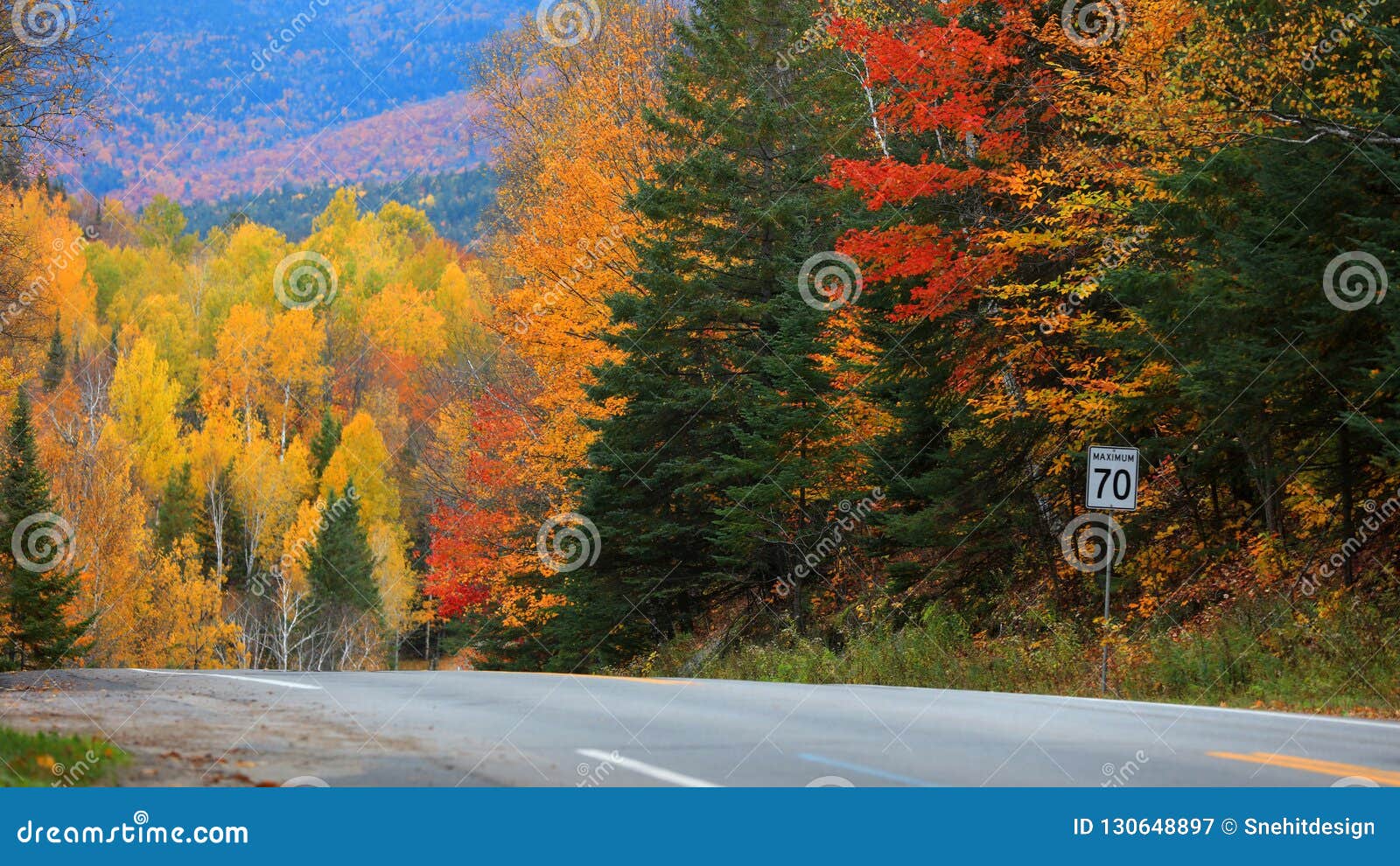 Quebec Countryside in Autumn Time Stock Image - Image of green ...