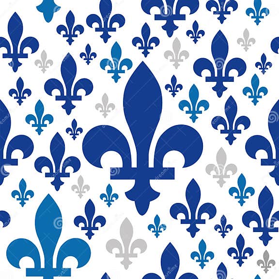 Quebec Emblem Icon Seamless Pattern Vector Stock Vector - Illustration ...