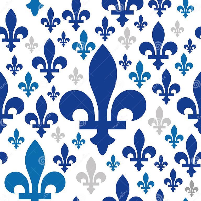 Quebec Emblem Icon Seamless Pattern Vector Stock Vector - Illustration ...