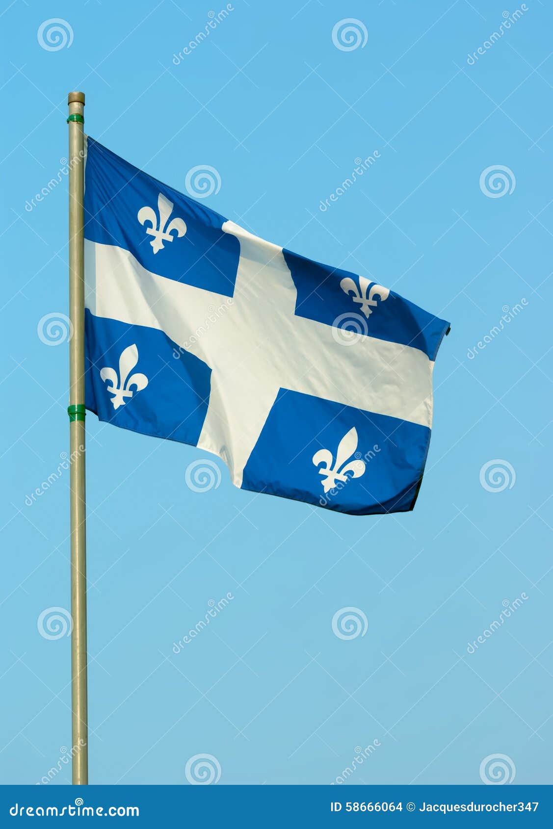Quebec-Flagge stockfoto. Bild von kanada, einzeln, reise - 58666064