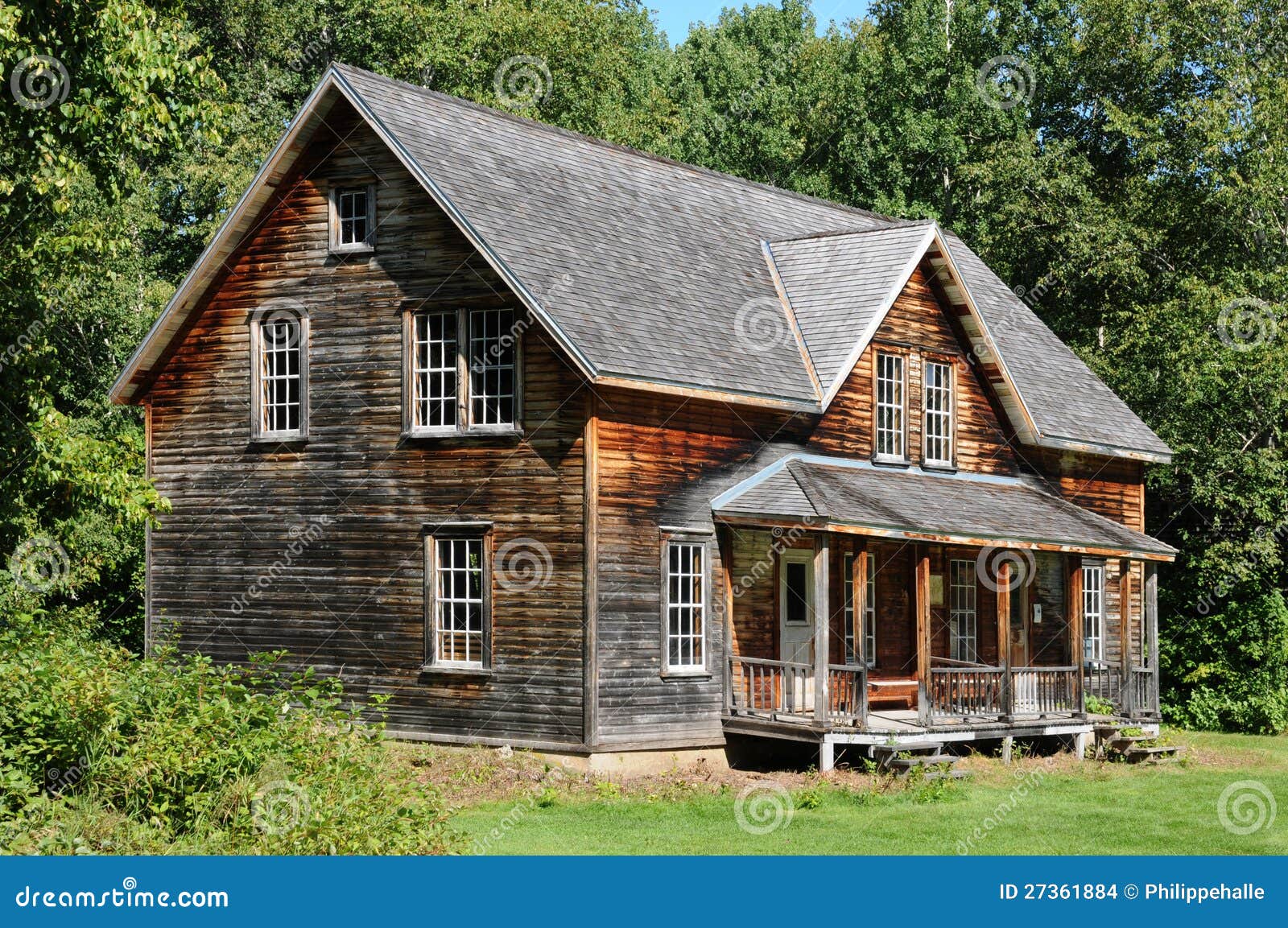 Quebec, the Historical Village of Val Jalbert Stock Photo - Image of ...
