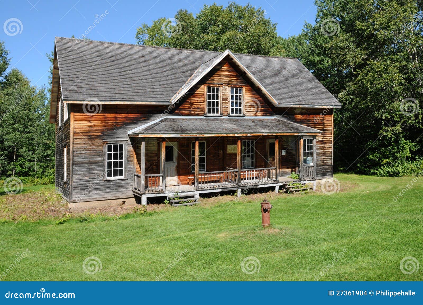 Quebec, the Historical Village of Val Jalbert Stock Photo - Image of ...
