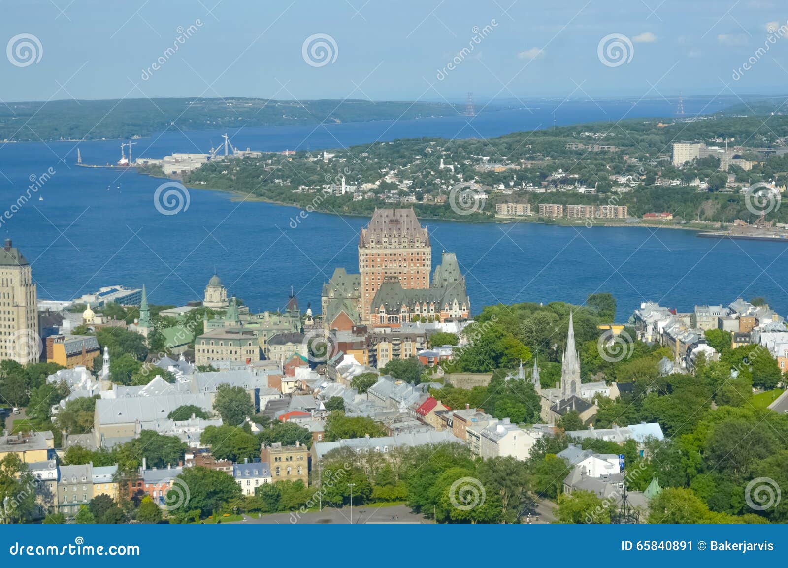 Quebec observatory stock image. Image of tourism, french - 65840891