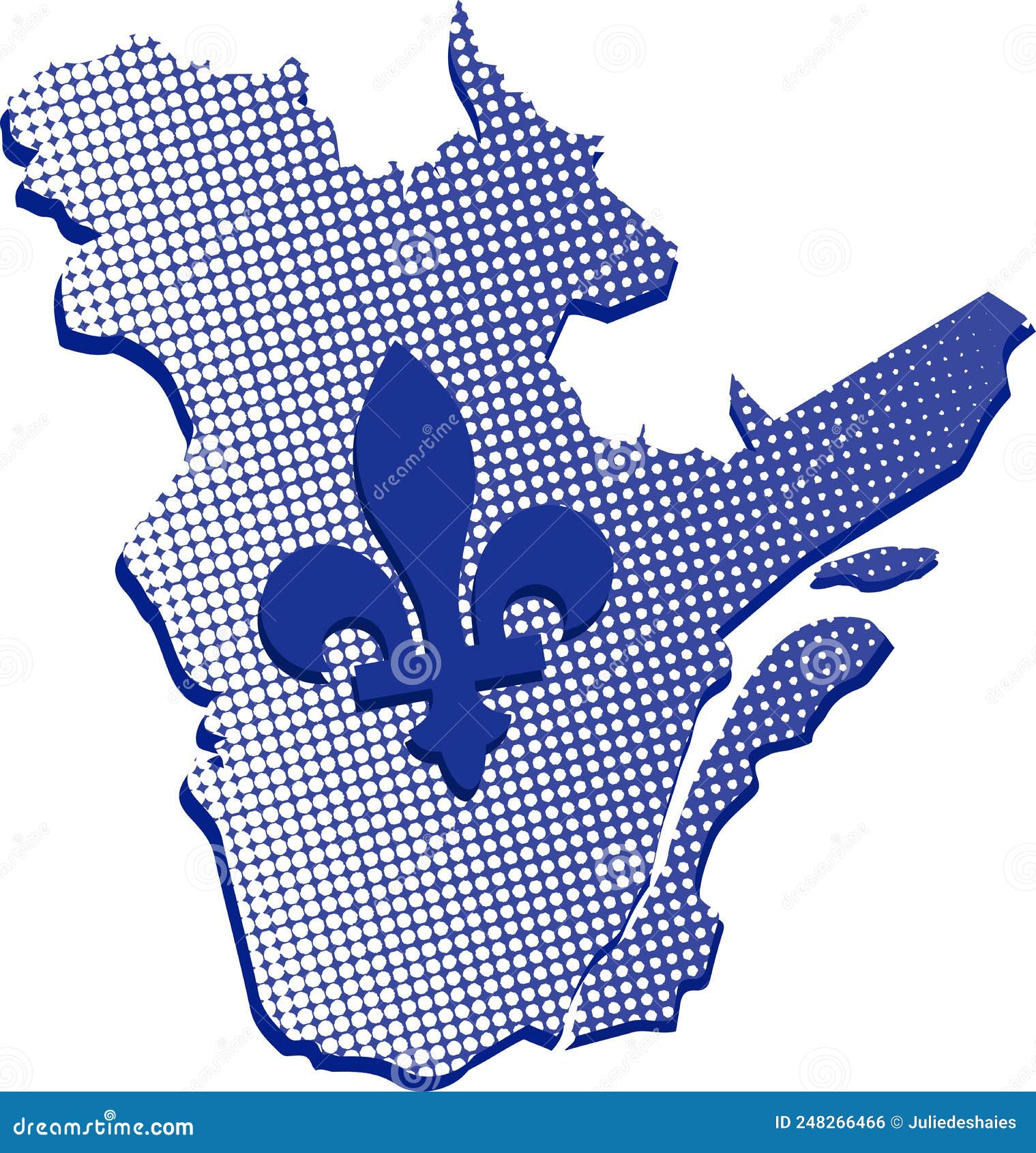 Quebec Province Outline Map Royalty-Free Stock Image | CartoonDealer ...