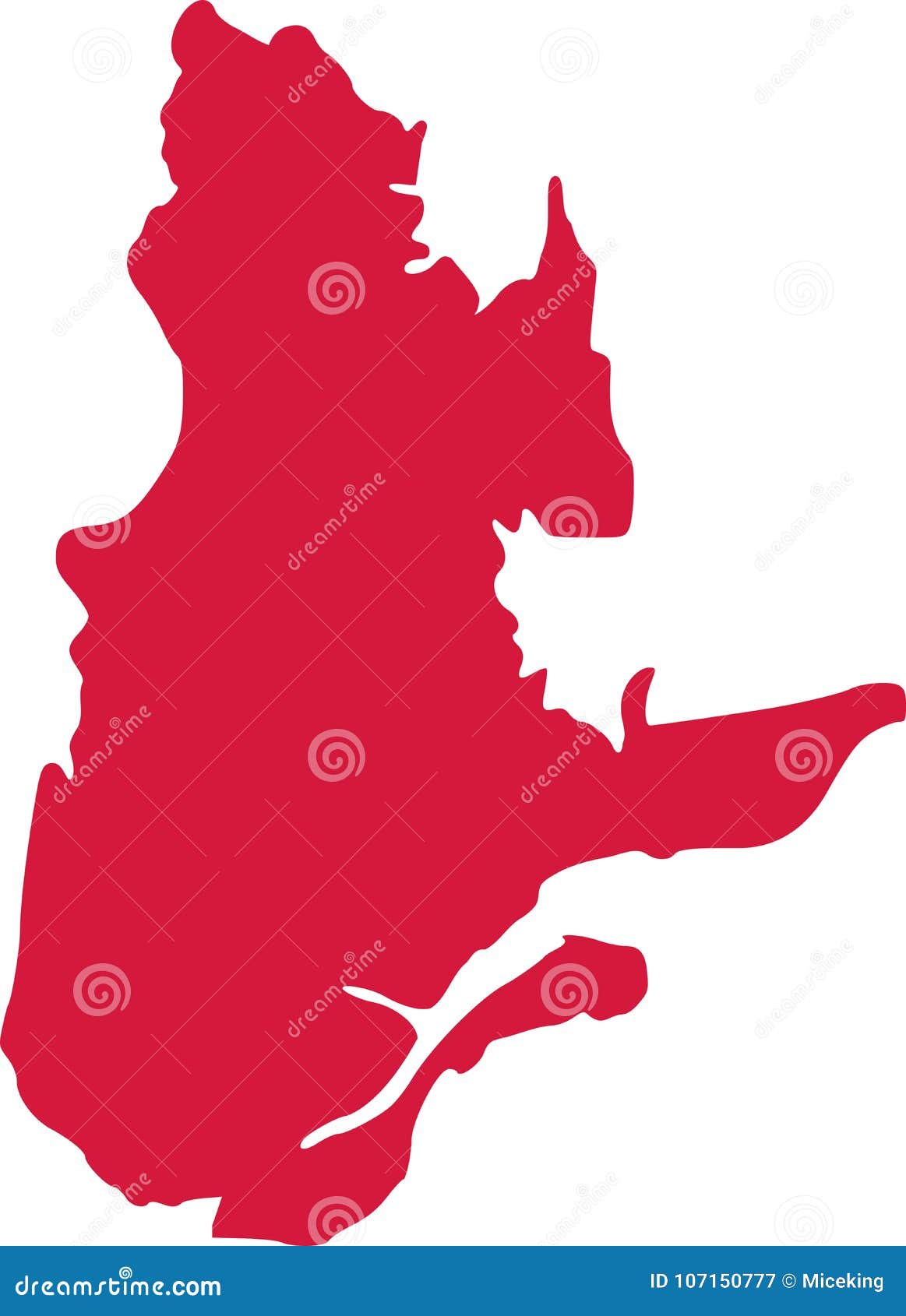 Quebec province of canada stock illustration. Illustration of ...