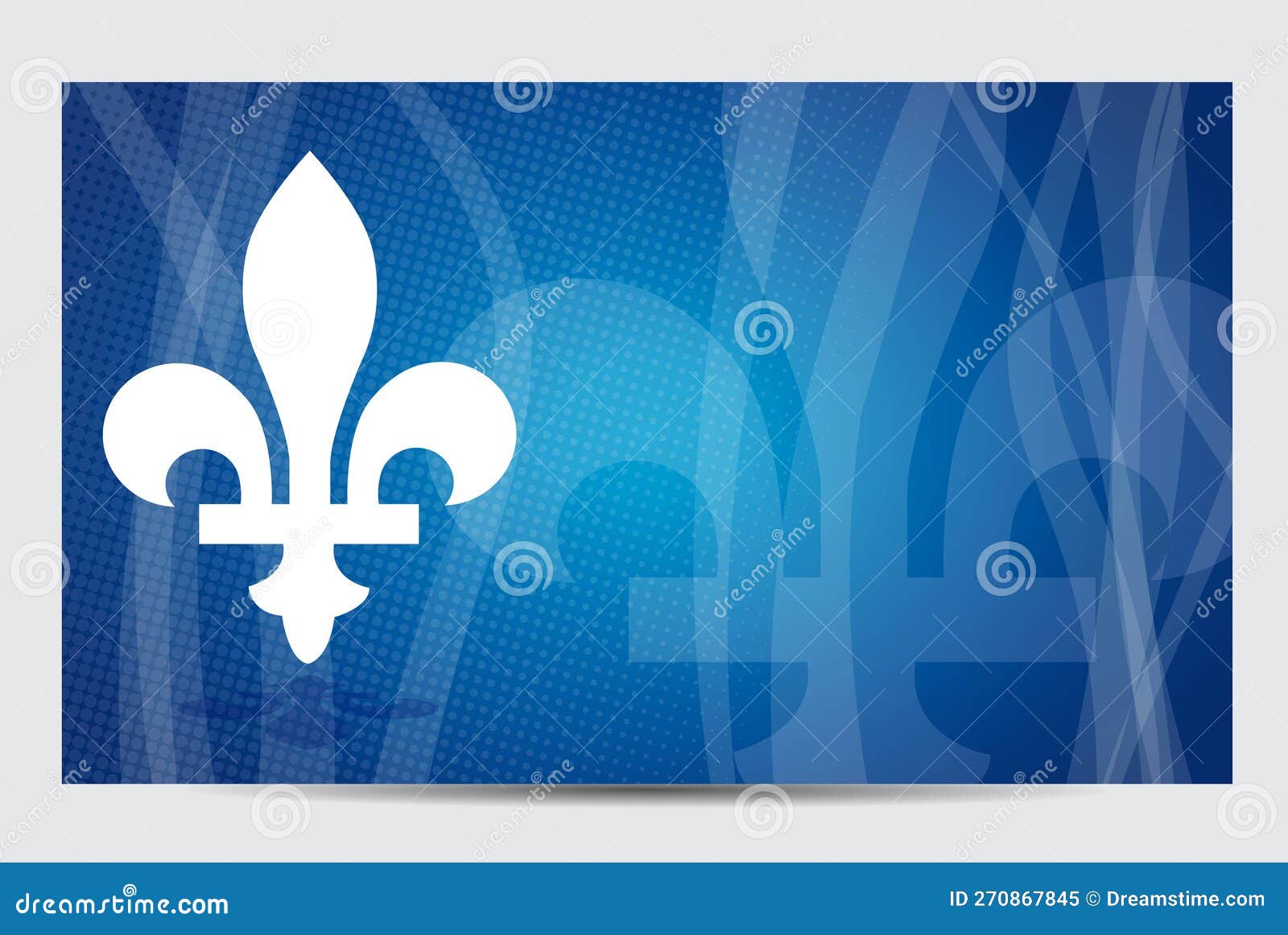 Quebec Province Emblem Abstract Background Stock Vector - Illustration ...
