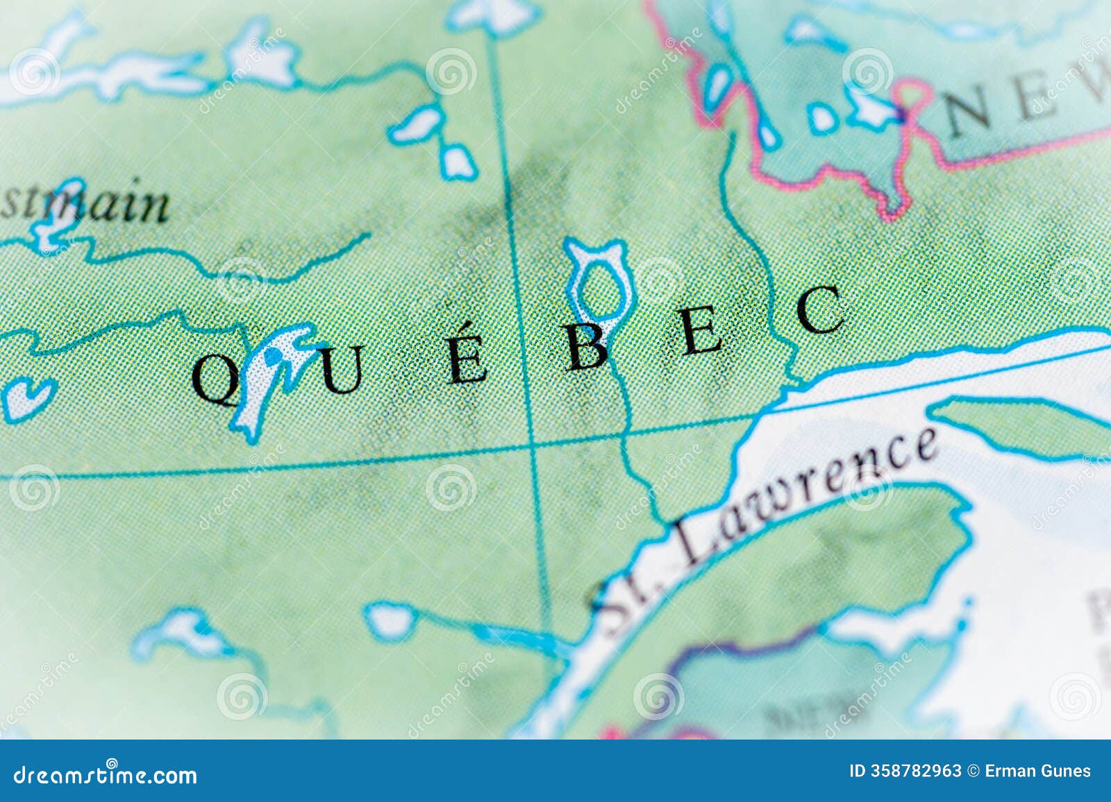 Quebec State, Canada Highlighted on a World Map Stock Image - Image of ...