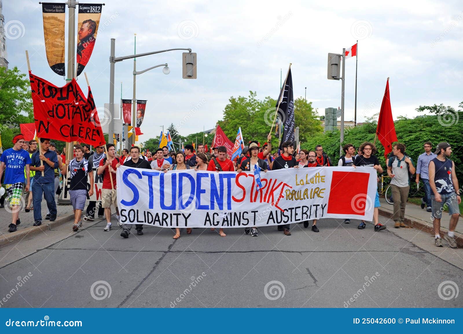 Quebec Student Protest Rally Editorial Image - Image of french ...