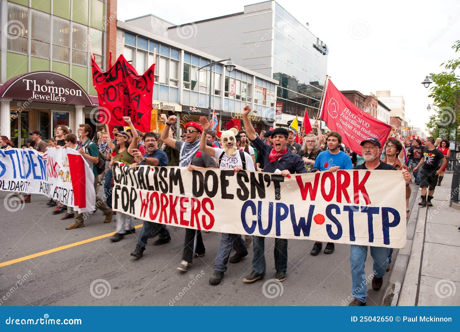 Quebec Student Protest Rally Editorial Image - Image of sign ...