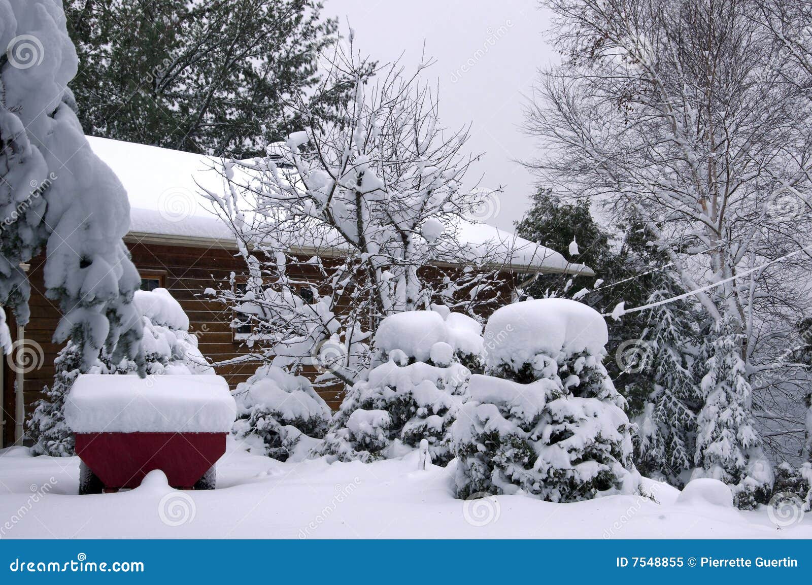 Quebec winter scene stock image. Image of canada, october - 7548855
