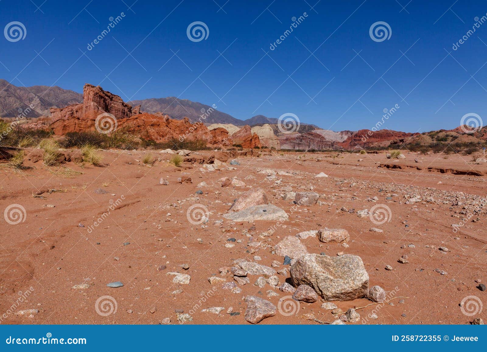 Red Rocks of Quebrada De Cafayate, Salta, Argentina Stock Image - Image ...