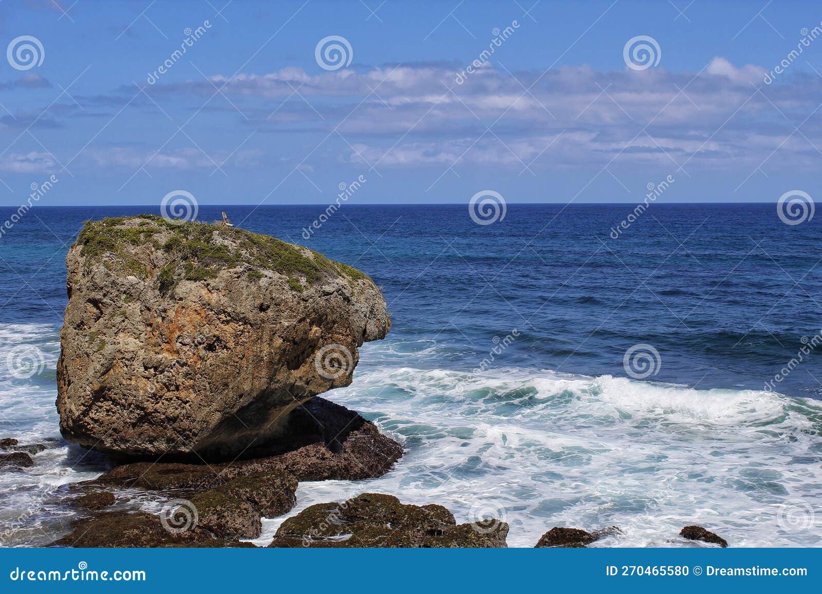 Quebradillas coast stock photo. Image of rock, wave - 270465580