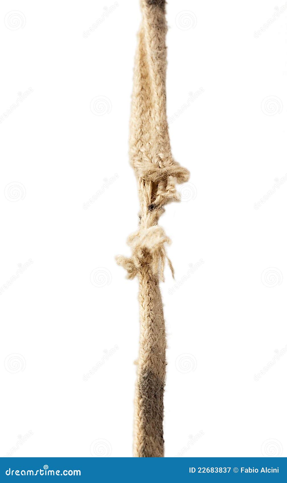 Quebrando a corda imagem de stock. Imagem de fibras, forte - 22683837