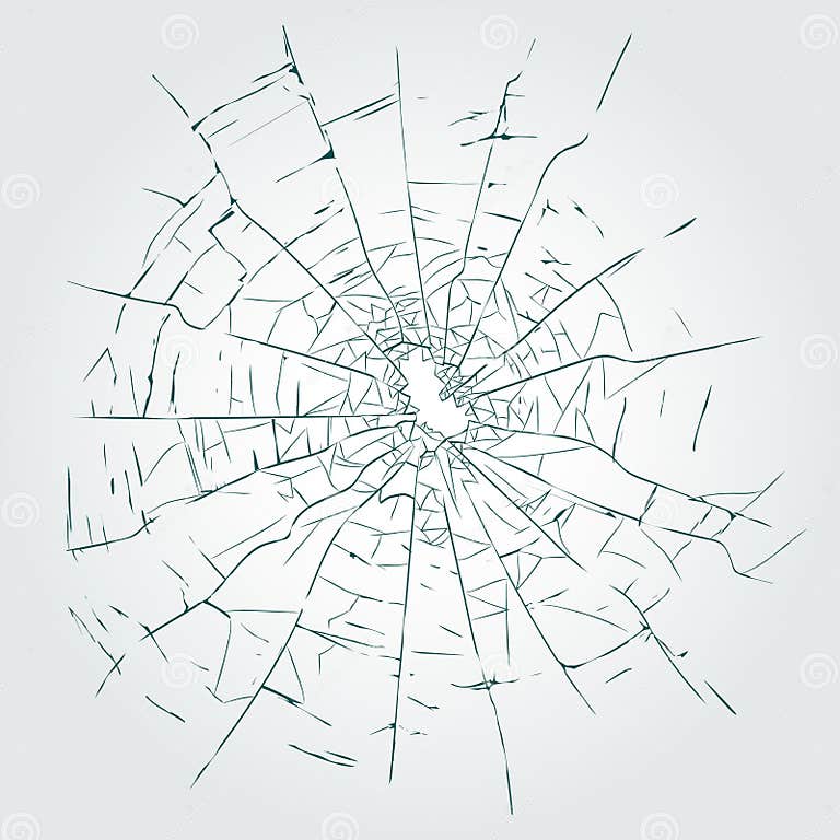 Quebras, Vetor De Vidro Quebrado Ilustração do Vetor - Ilustração de ...