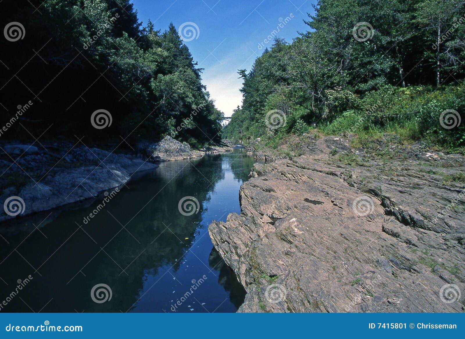 Quechee River Gorge stock image. Image of mountain, wine - 7415801