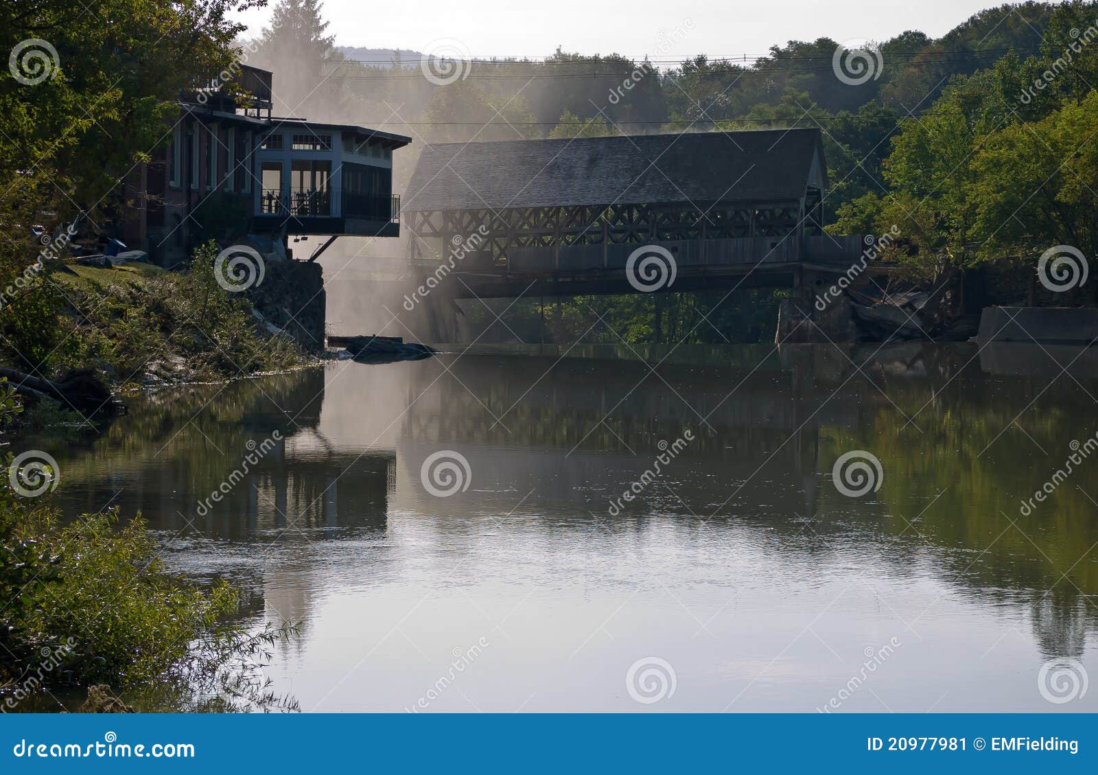 Quechee Vermont Dam Editorial Photo | CartoonDealer.com #73638275
