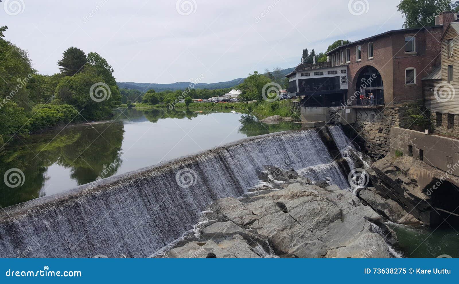 Quechee Vermont Dam editorial image. Image of vermont - 73638275